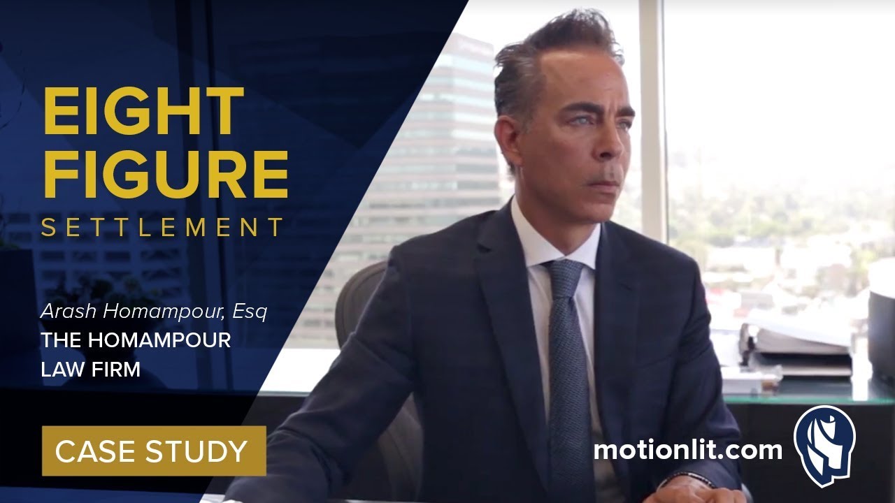 See How Attorney Arash Homampour Secured a 7-Figure Settlement Utilizing a Demand Package Video ...